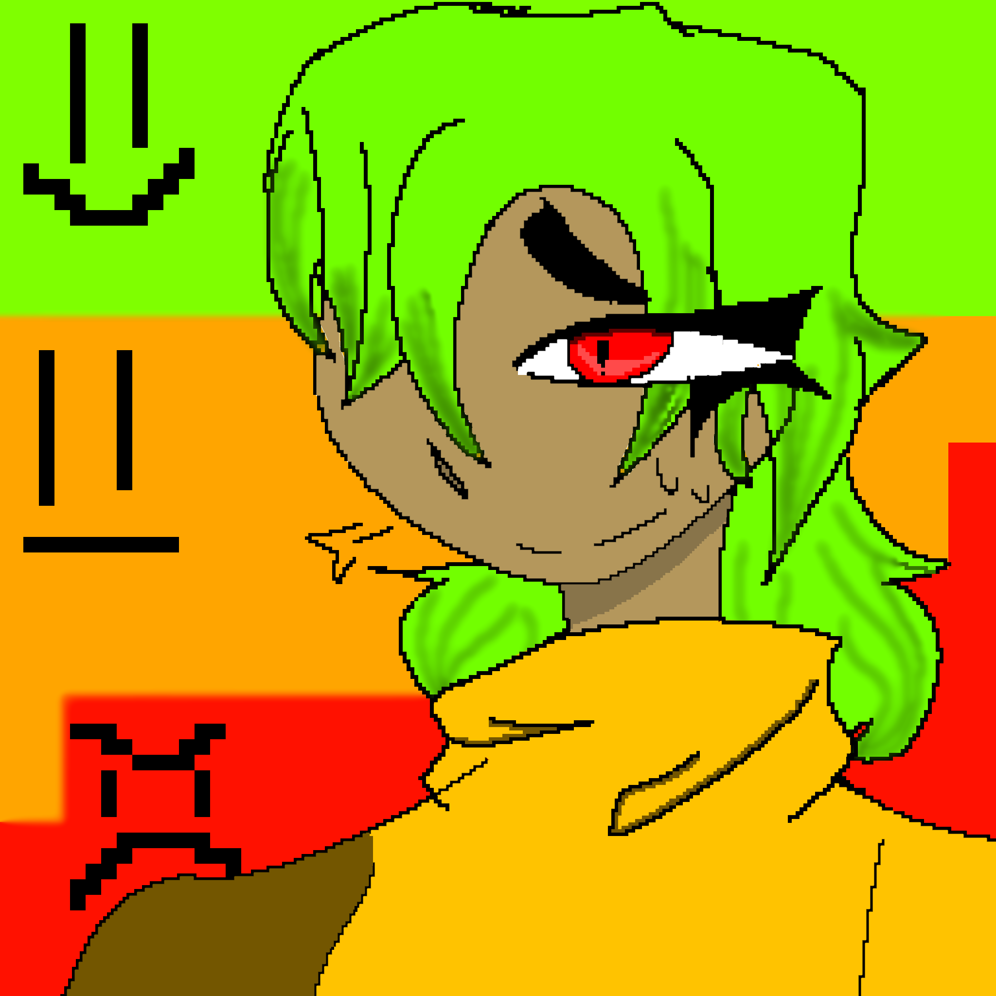 traffic light as a female human - ibisPaint