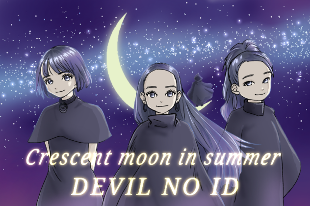 Crescent moon in summer - ibisPaint