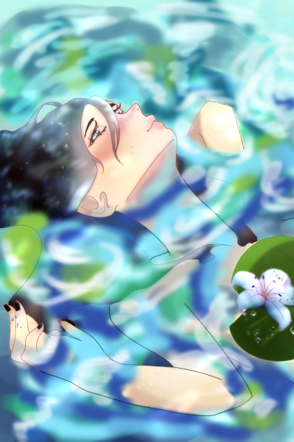 A dip in the water - ibisPaint