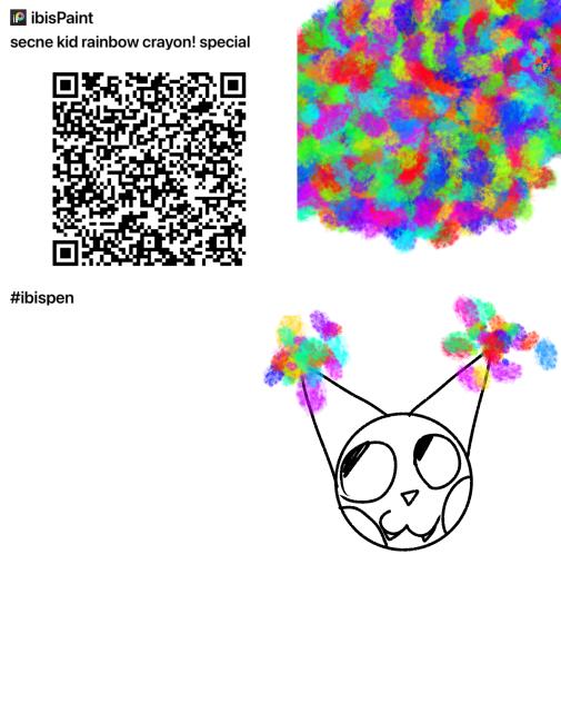 My rainbow crayon brush - ibisPaint