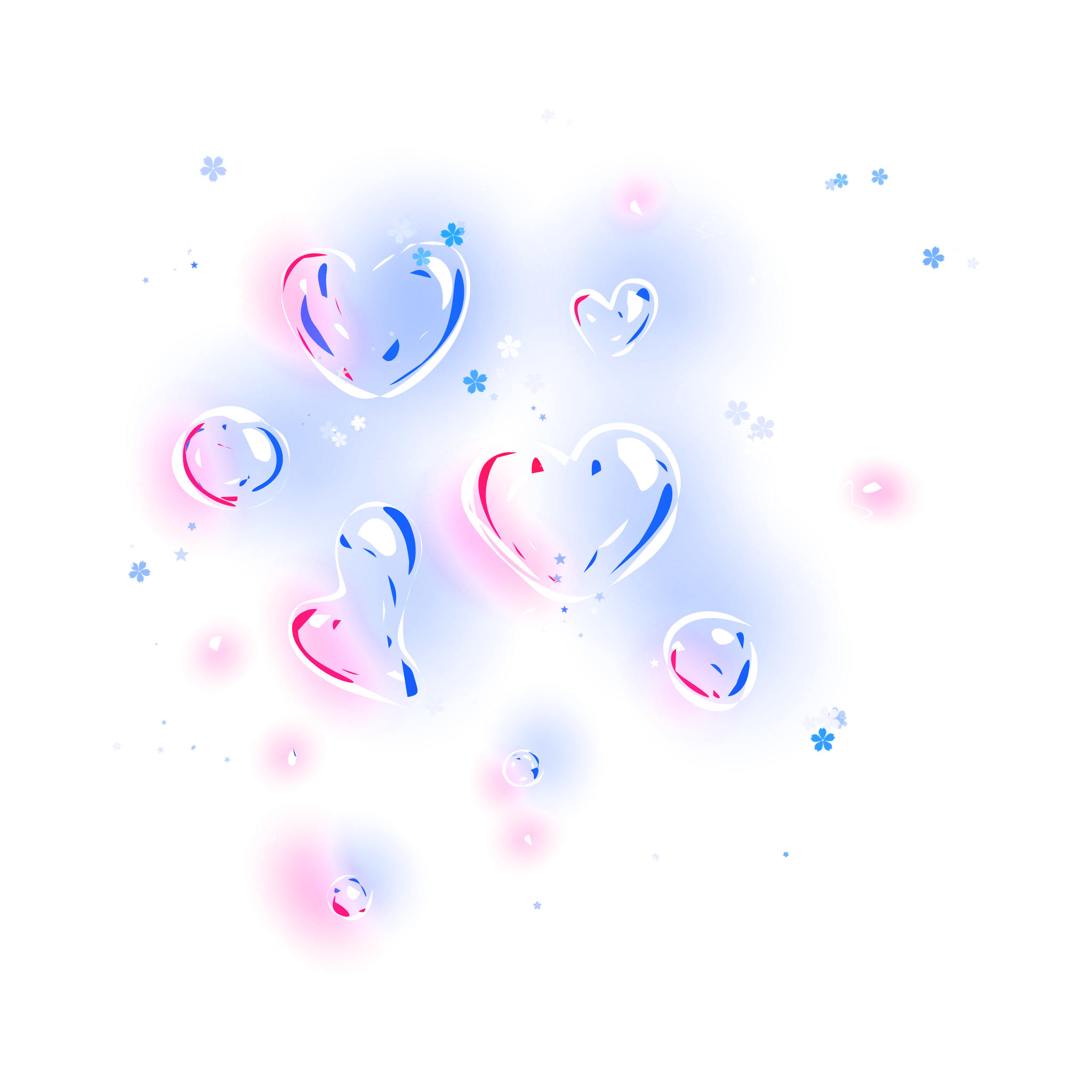 Heart bubbles - ibisPaint