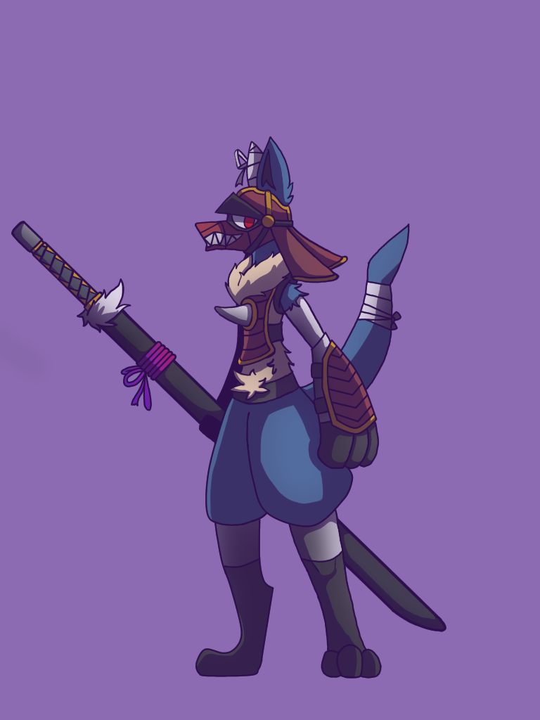 samurai Lucario - ibisPaint