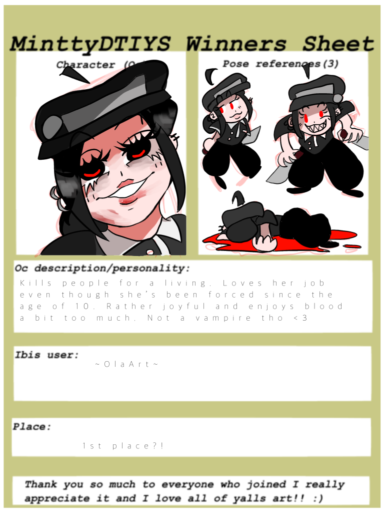 Winners form 🤑 - ibisPaint