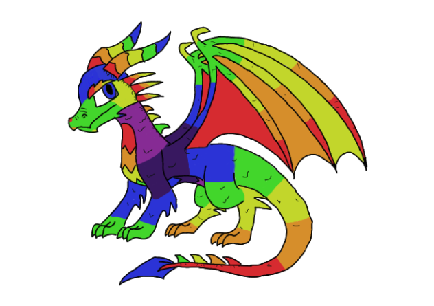 Rainbow Dragon - ibisPaint