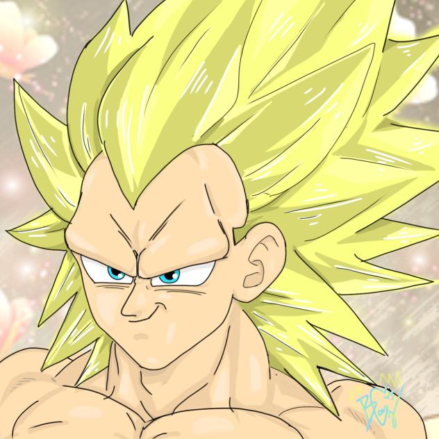 ss3 Vegeta 💛🩵💥🗯💫 - ibisPaint