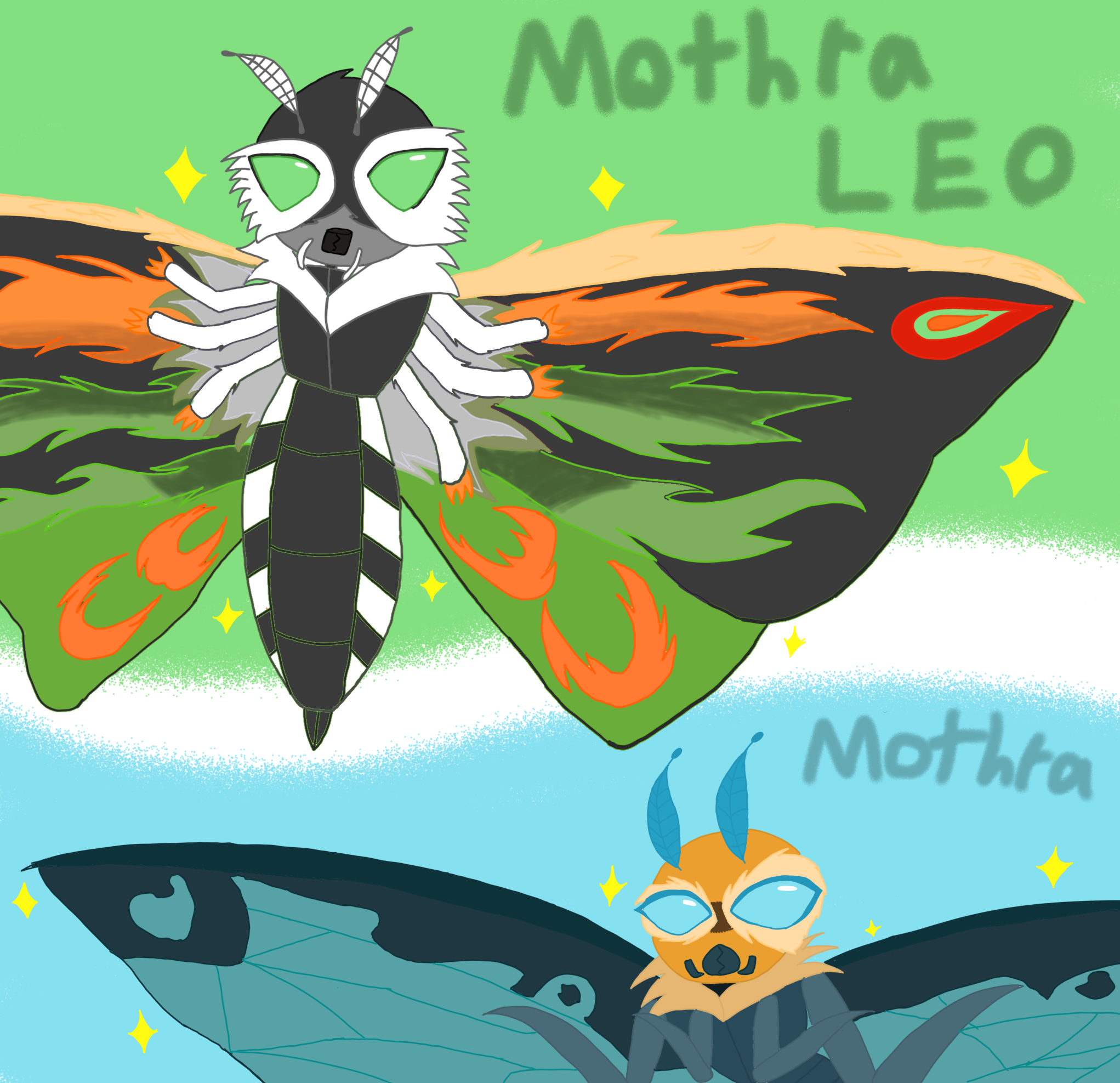 Mothra and Mothra LEO - ibisPaint