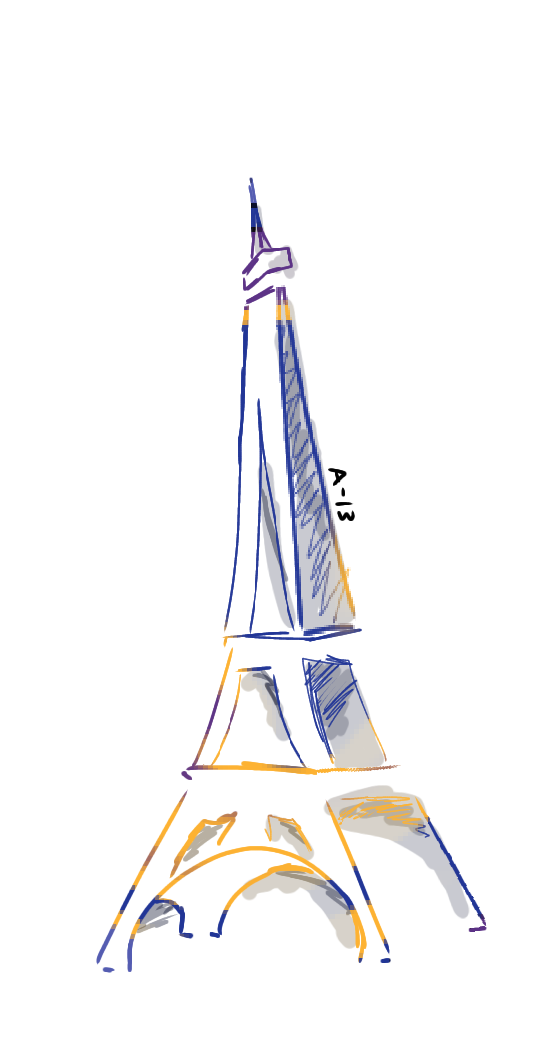 Eiffle Tower - ibisPaint