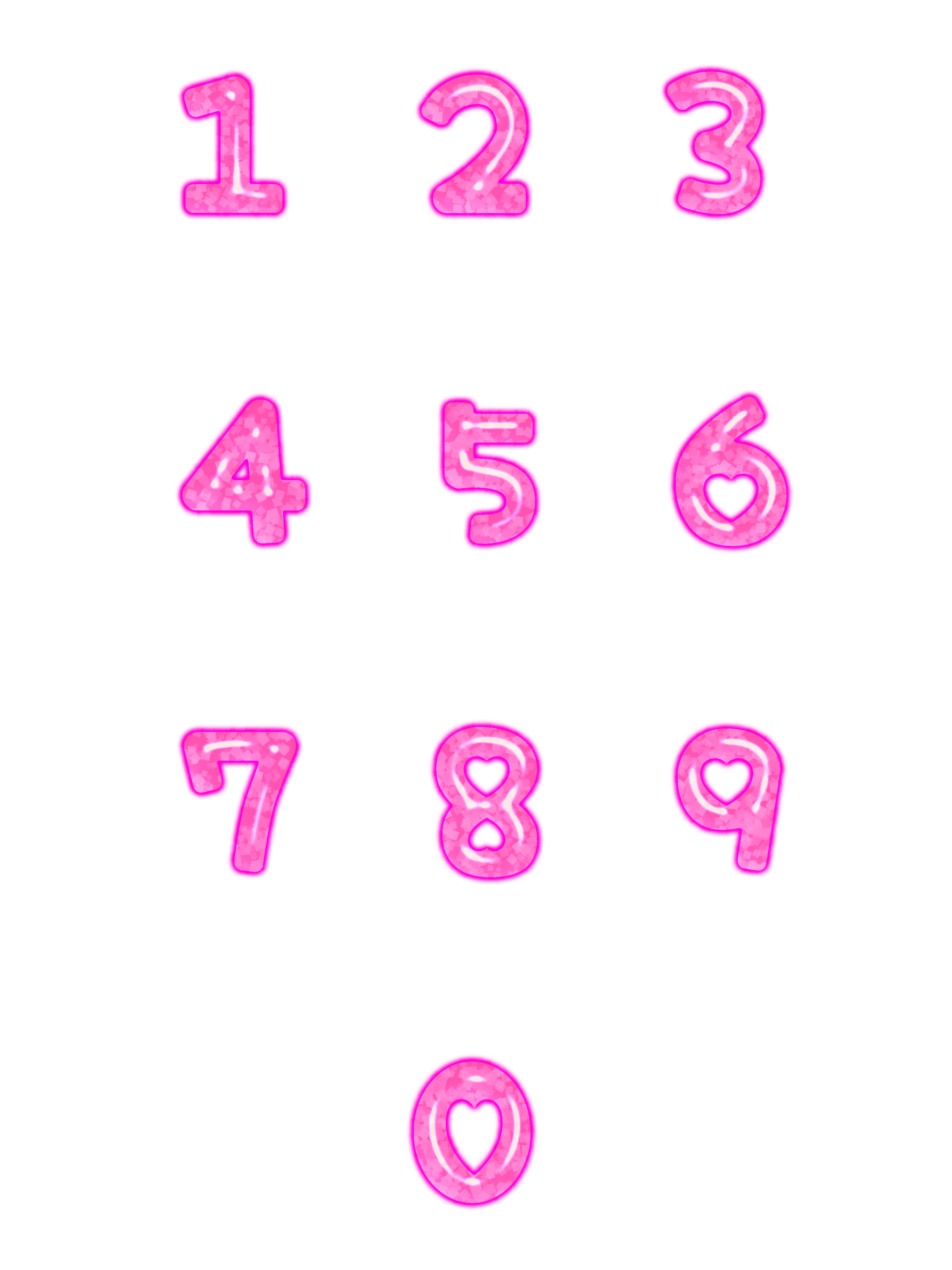 Cute jelly Numbers - ibisPaint