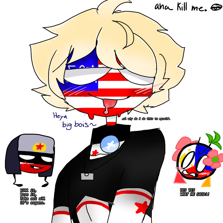 OH NO NO NO 🇺🇸 countryhumans ;-; - ibisPaint