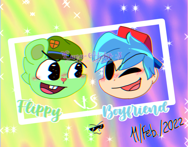 💚Flippy y Boyfriend💙 - ibisPaint
