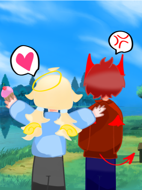 Devin and Angela fanart - ibisPaint