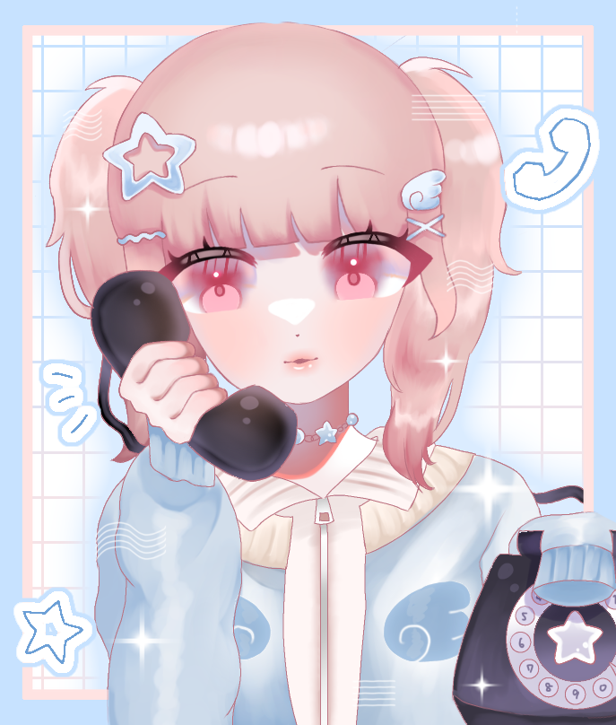 𝒄𝒂𝒍𝒍 𝒎𝒆...꒰ˆ ⸝⸝ ˆ ꒱੭ﾞ - ibisPaint