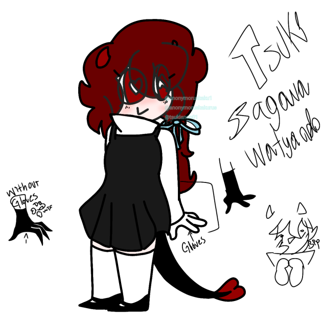 tsuki sagawa watyando reference - ibisPaint