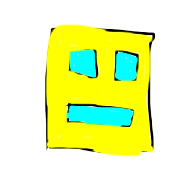 Geometry Dash cube - ibisPaint
