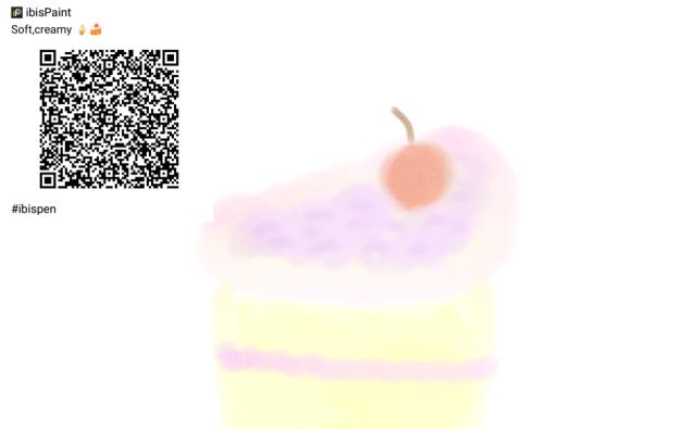 Cute brush qr code - ibisPaint