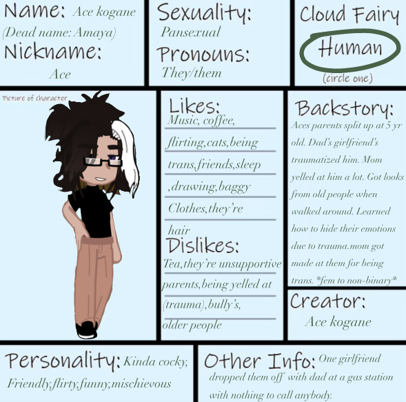 Character sheet for cloud country! - ibisPaint