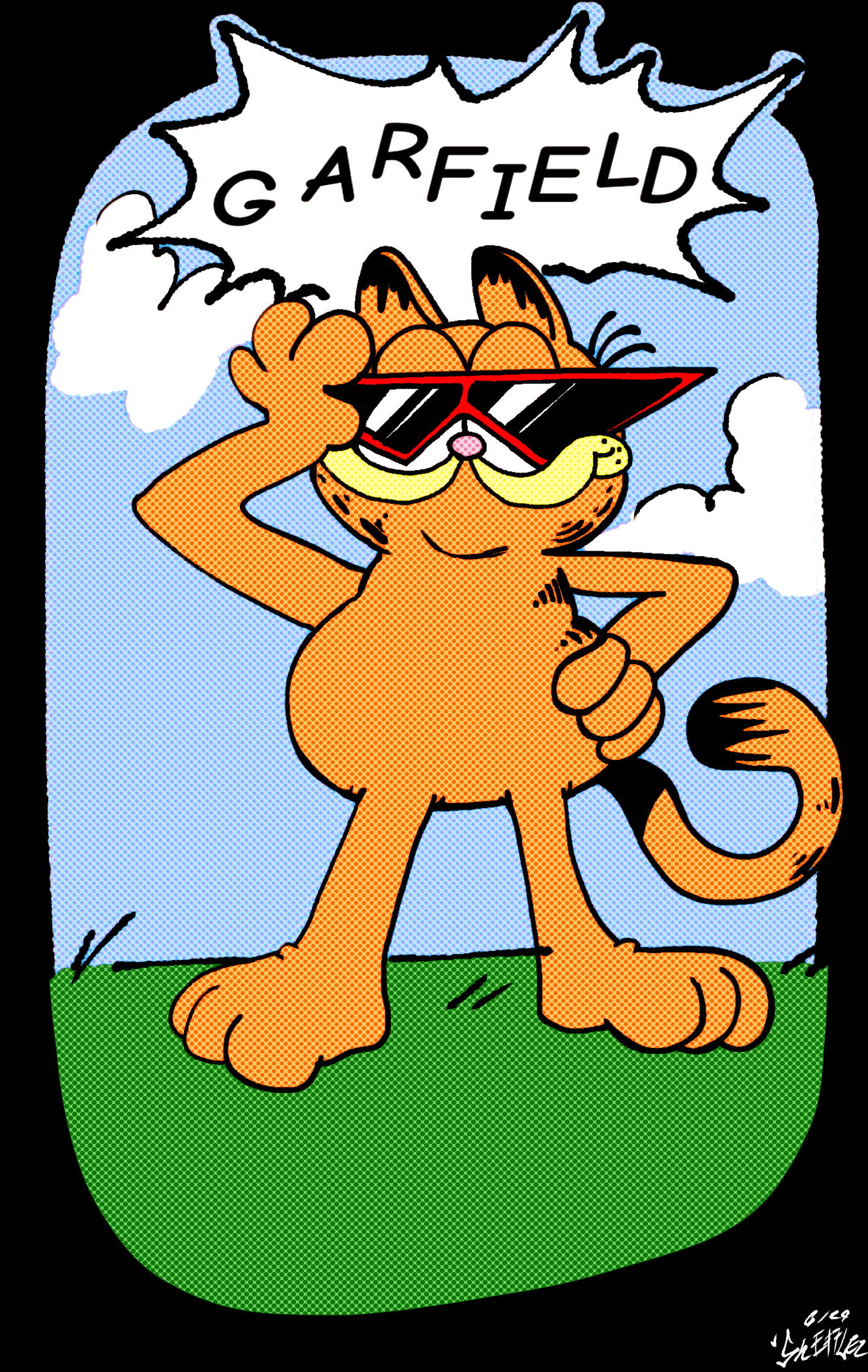 GARFIELD!! (Request by Faith Johnson) - ibisPaint