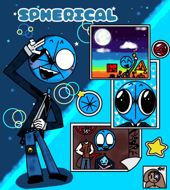 Spherical character page….ish…. - ibisPaint