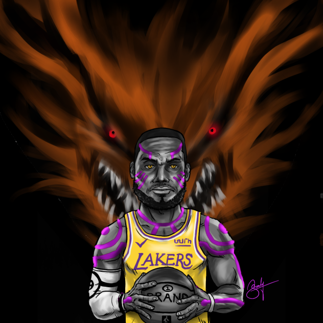 LeBron James × Kurama Kyuubi - ibisPaint