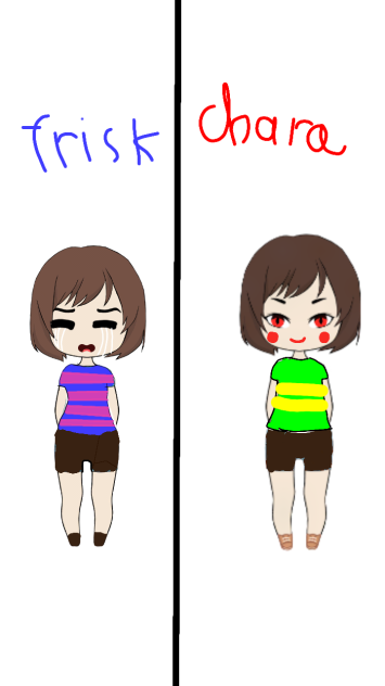 frisk X chara - ibisPaint