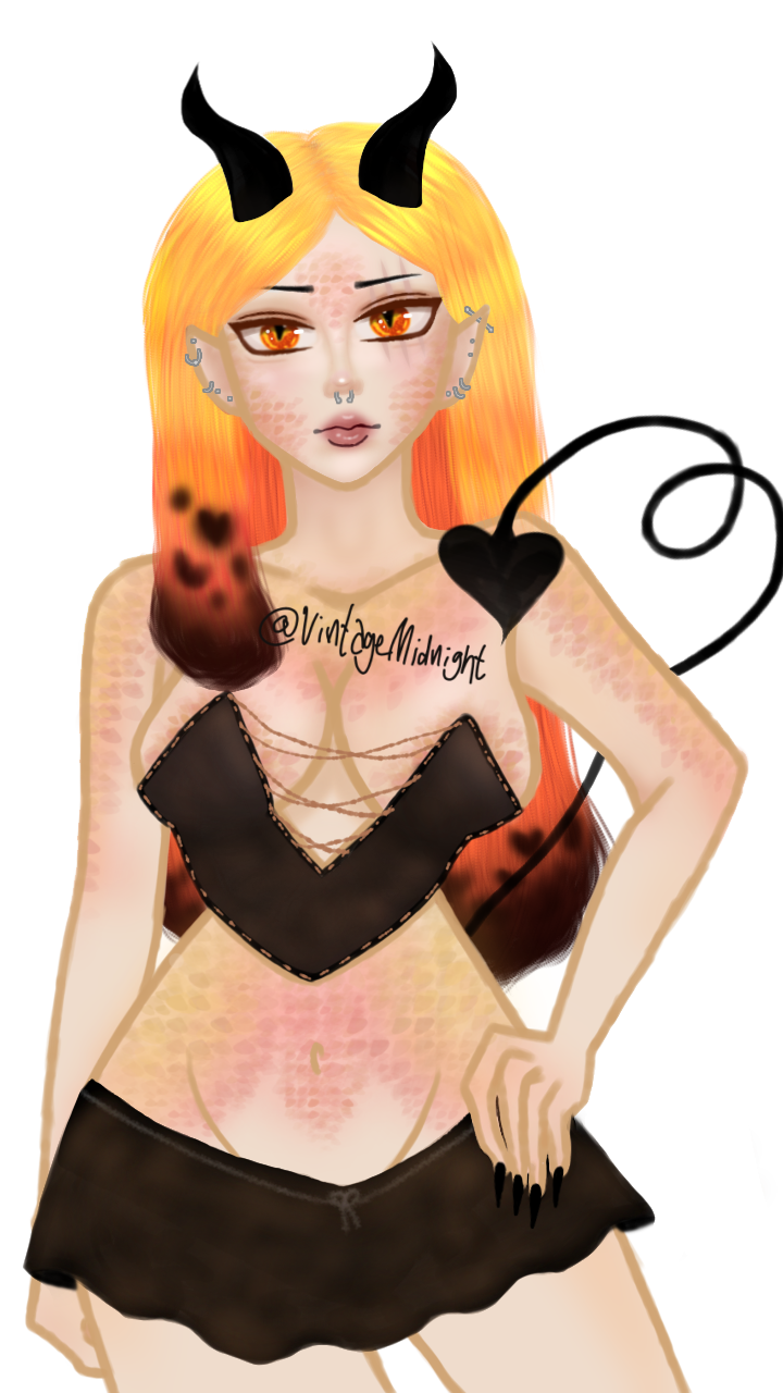 Ember dragon VMpngtuber - ibisPaint