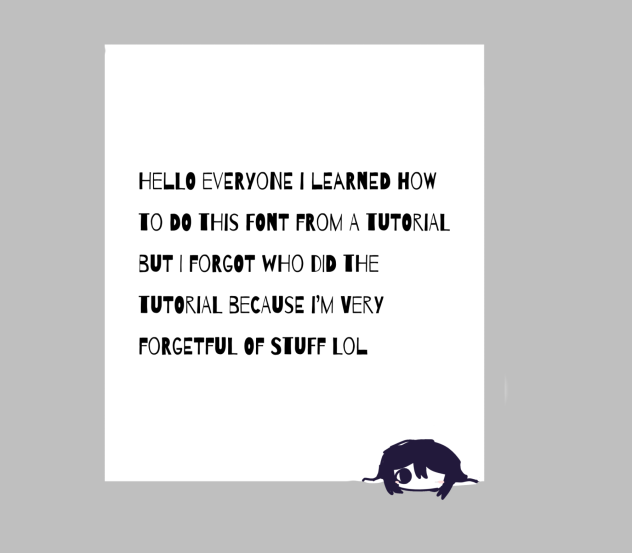 I learned how to do the Fpe font ^^ - ibisPaint