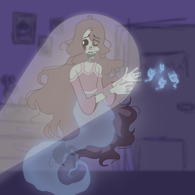 Caught in the ghostly act - ibisPaint