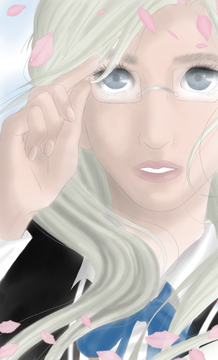 Reality Behind Glasses - ibisPaint