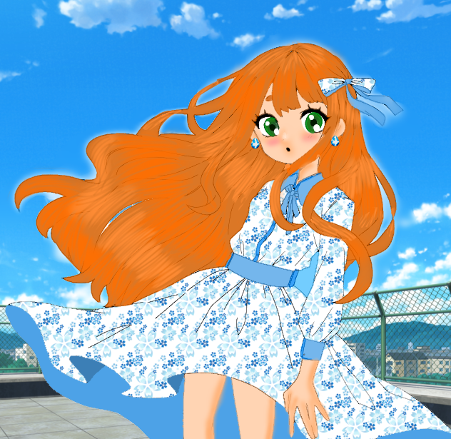 girl in the roof - ibisPaint