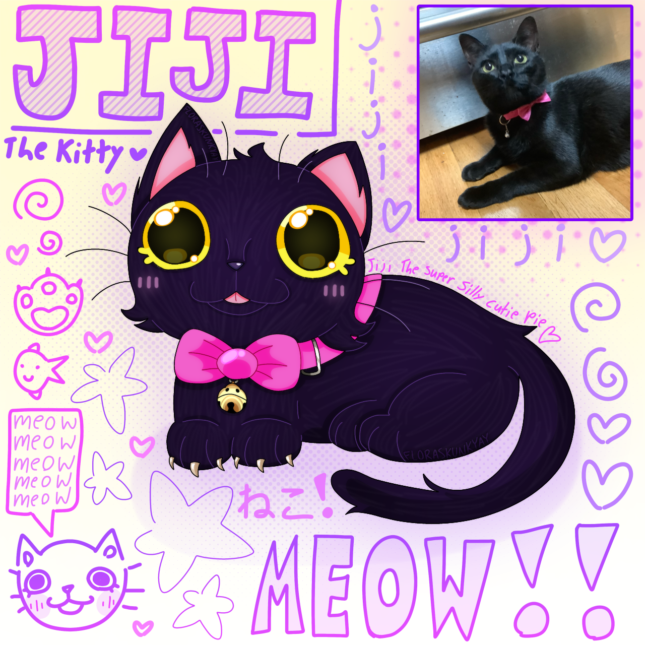 JIJI - my cat!!! 🐈‍⬛ 🍀💖 - ibisPaint