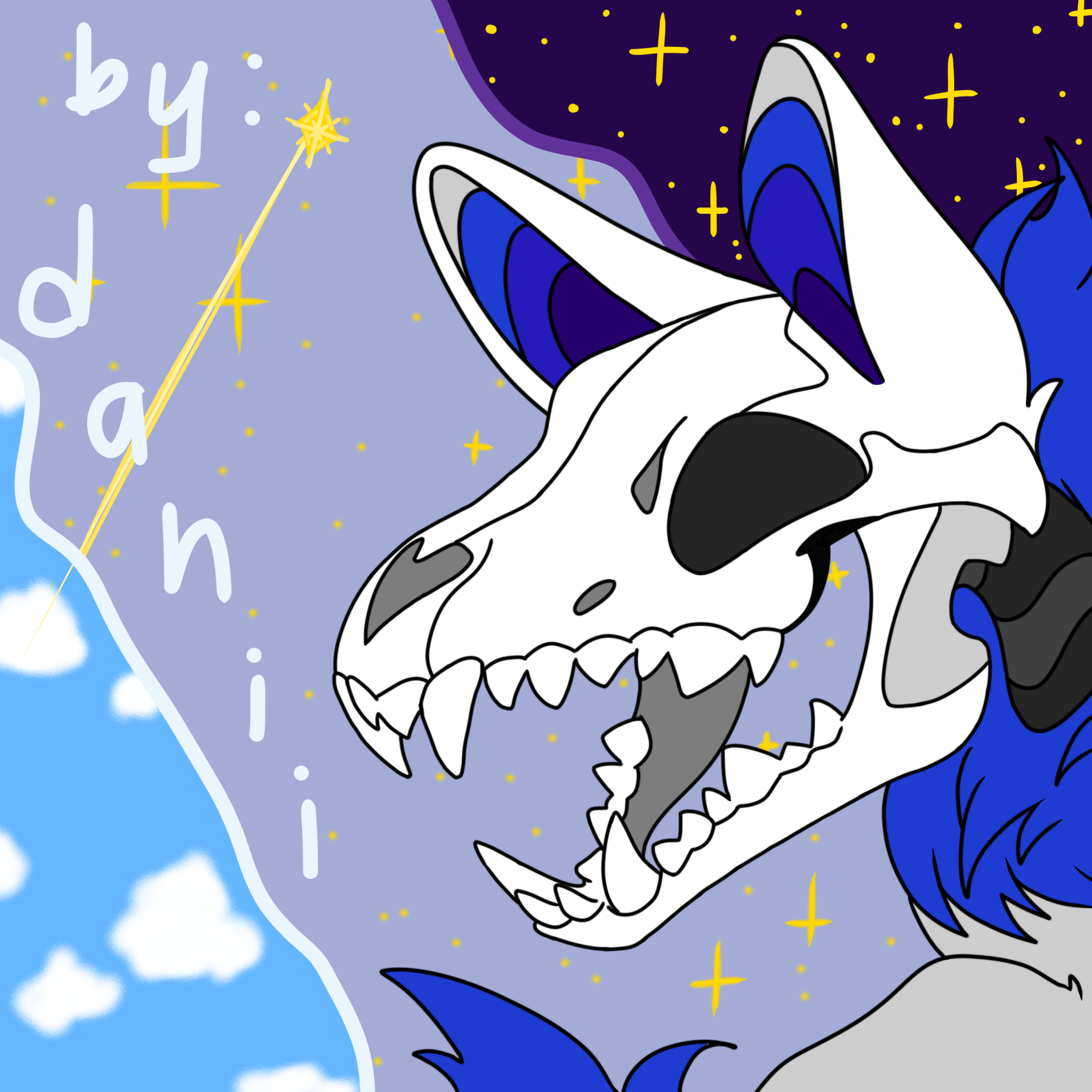 Skull doggo - ibisPaint