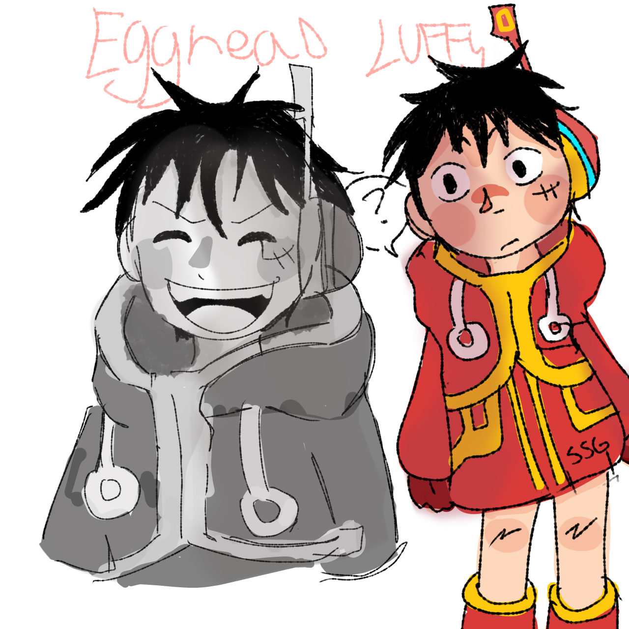 Egghead Luffy - ibisPaint