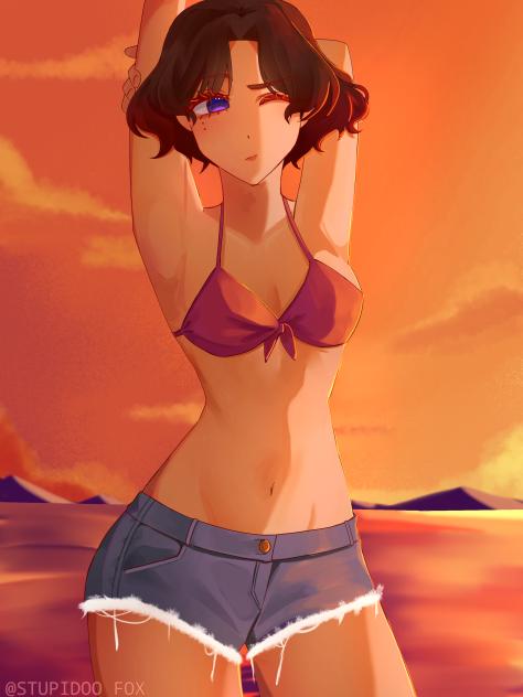 Sunset Beach - ibisPaint