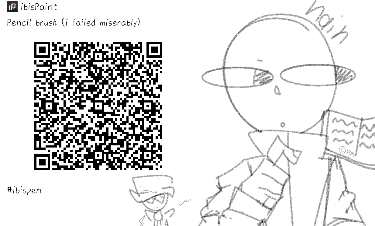 Pencil brush (i failed miserably) - ibisPaint