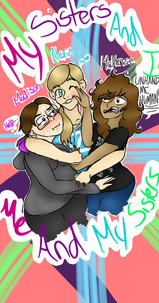 My sisters and I - ibisPaint