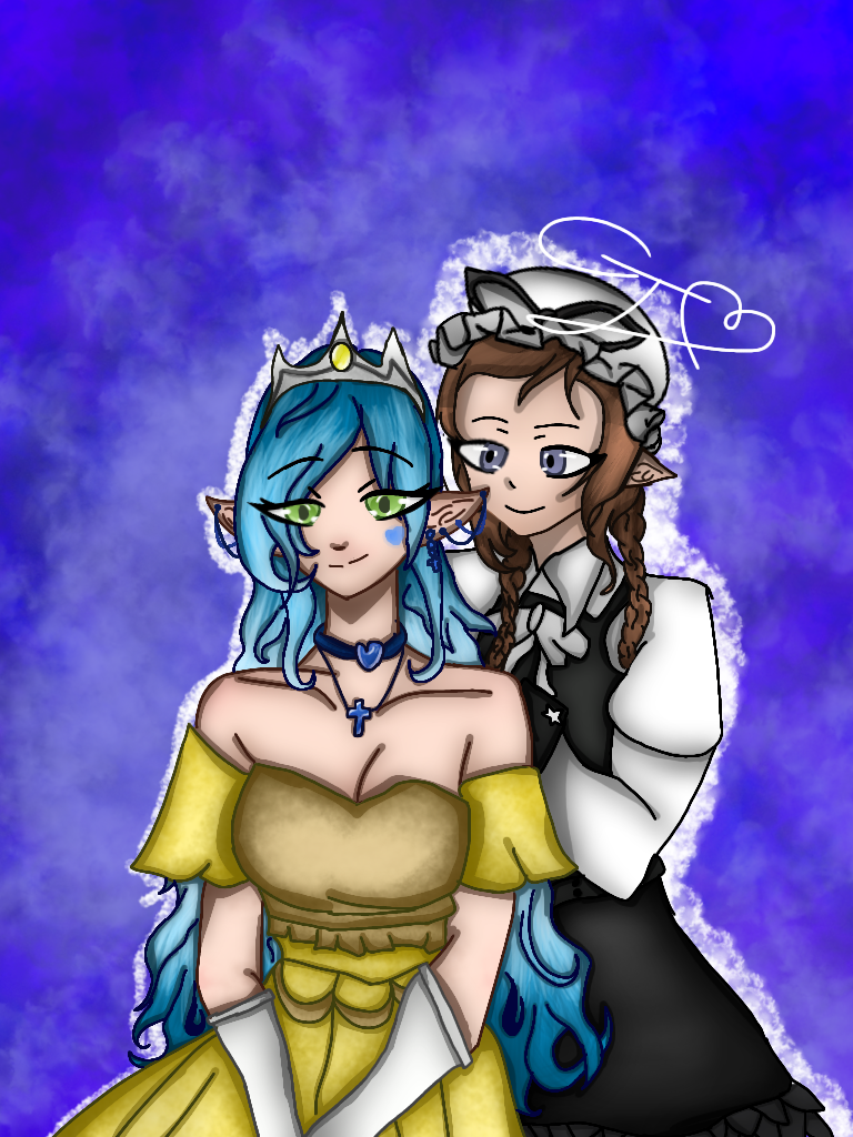 queen getting ready - ibisPaint