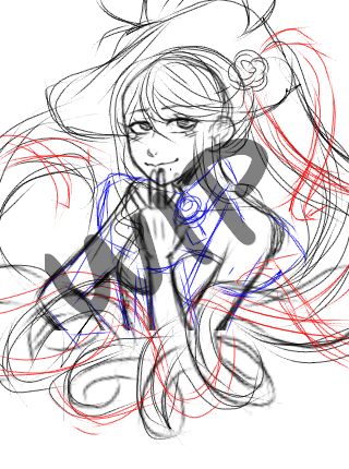 Hurano Sora wip - ibisPaint