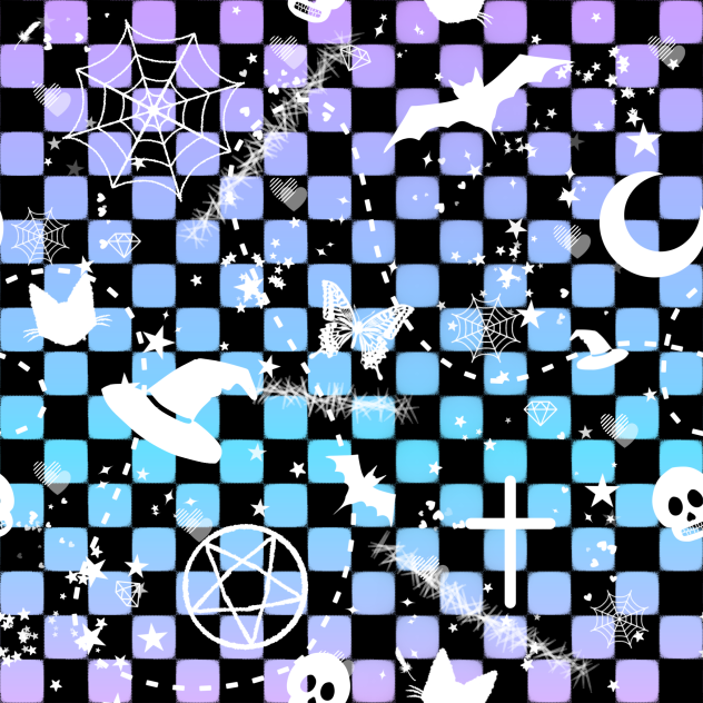 Cute 🎀 Gothic Pattern 💀 - ibisPaint