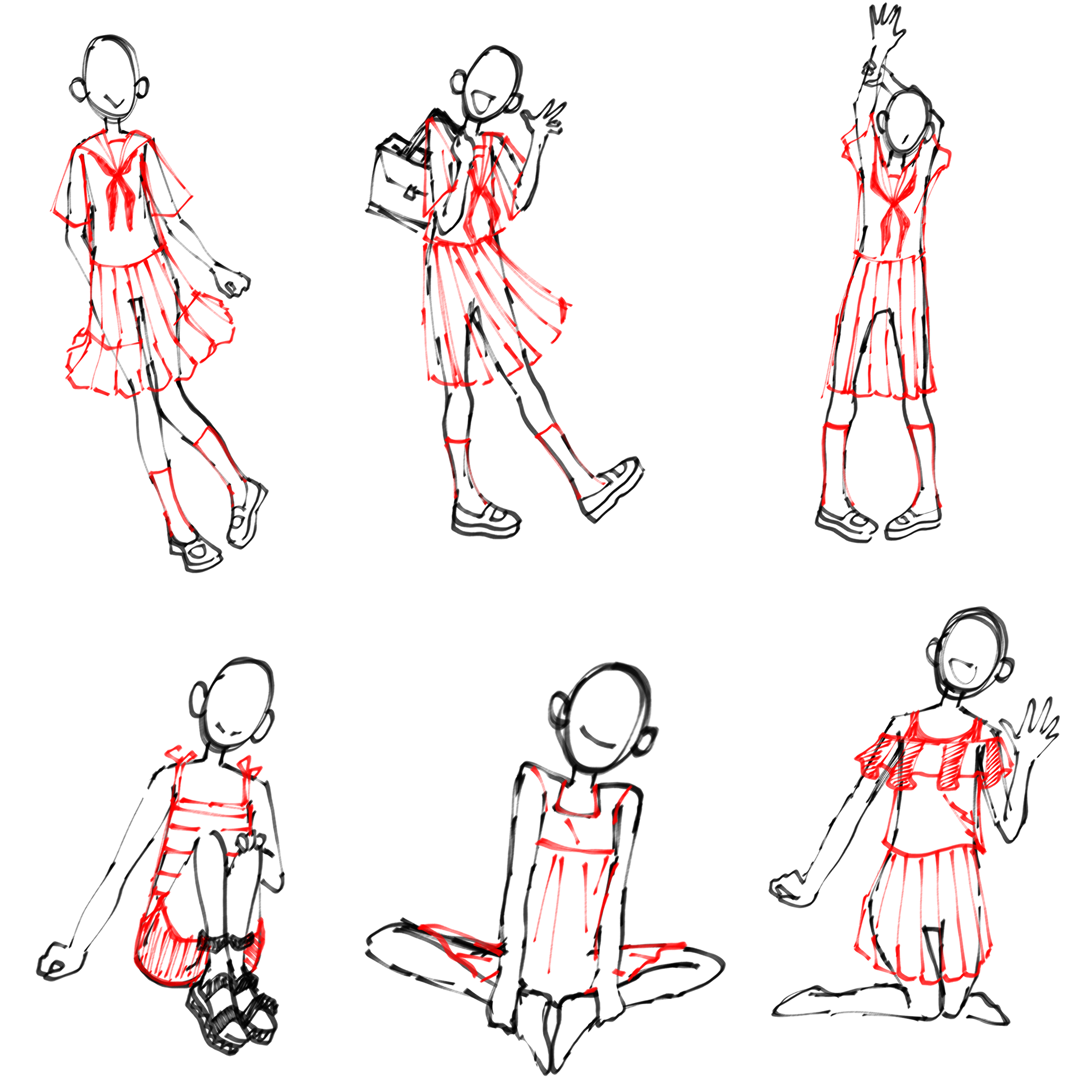Base poses 02 - ibisPaint