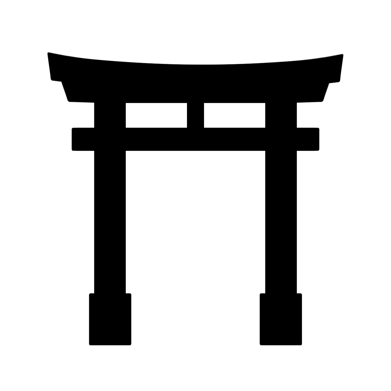 Torii gate silhouette - ibisPaint