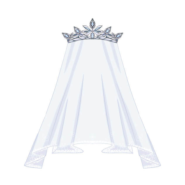 Silver Crown Veil - ibisPaint