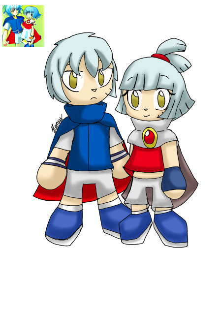 Schezo and Arle's children (Puyo Puyo) - ibisPaint
