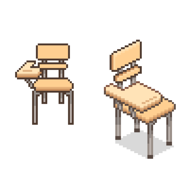 school pixel armchair - ibisPaint