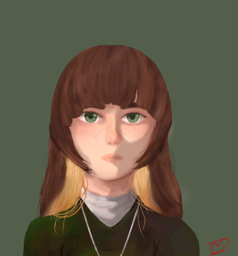 Semi-realistic self portrait #2 - ibisPaint