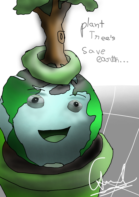 Plant tree's,save earth - ibisPaint