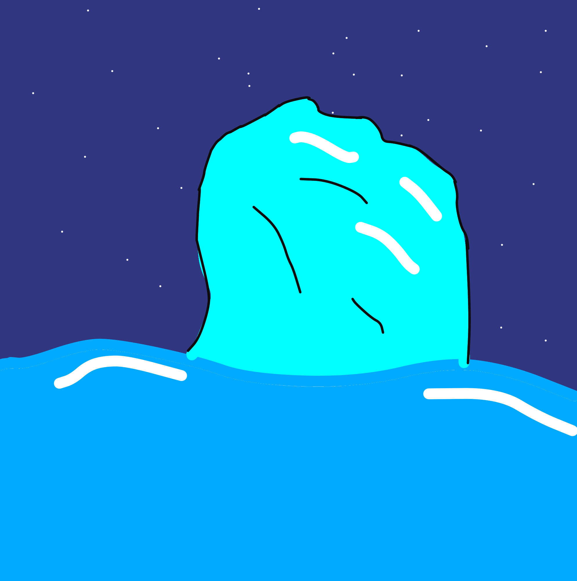 “Iceberg right ahead!” - ibisPaint