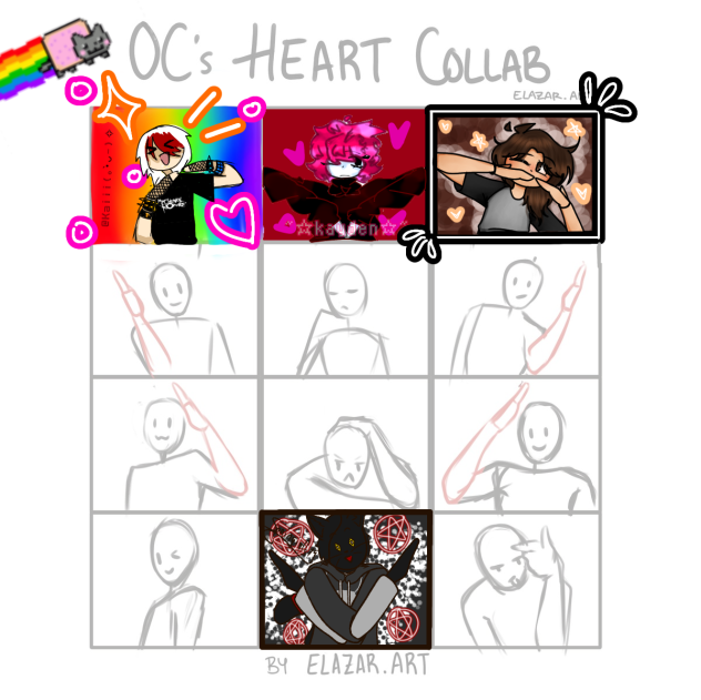 oc heart collab - ibisPaint