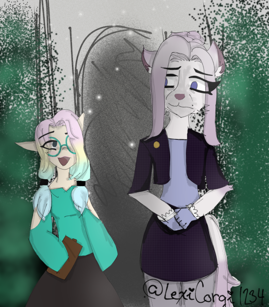 princess and her assistant 😌 - ibisPaint