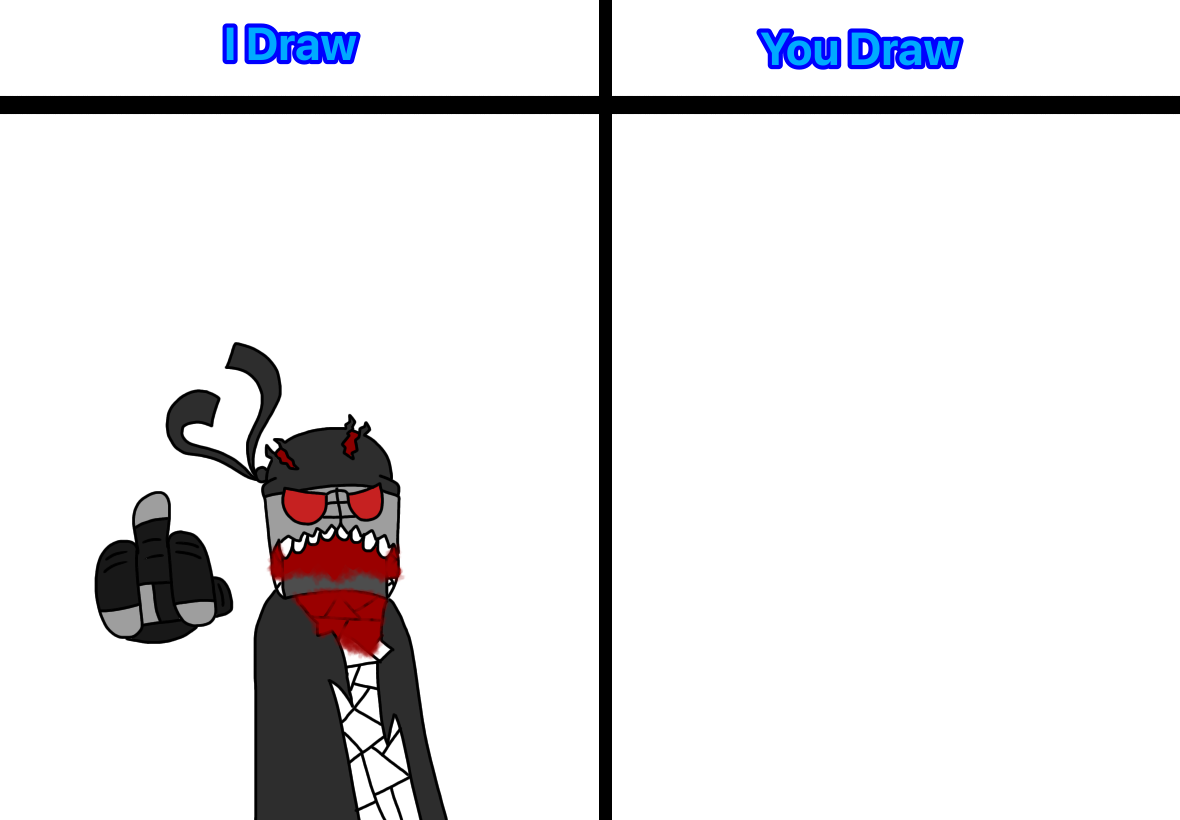 I draw You draw hank doing middle finger - ibisPaint