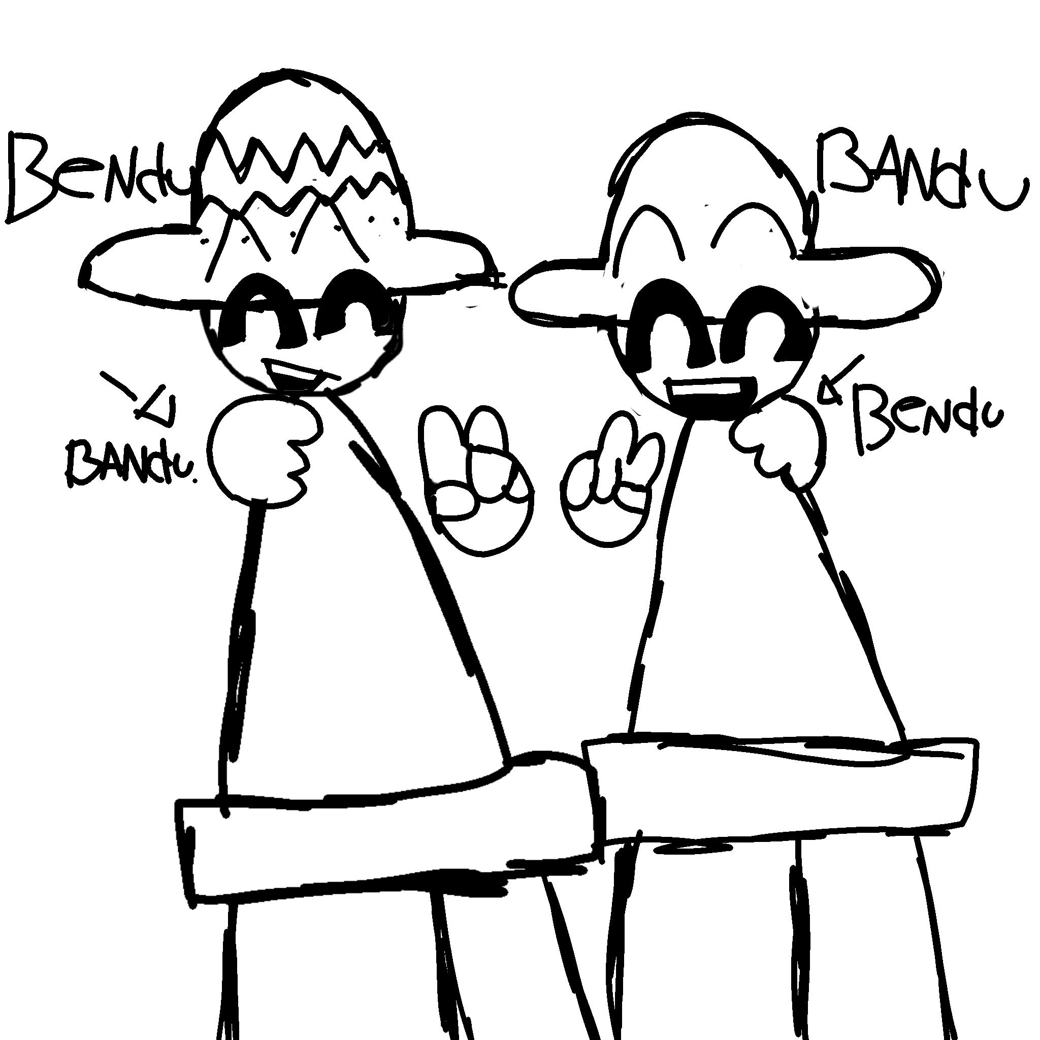 bendu y bandu - ibisPaint